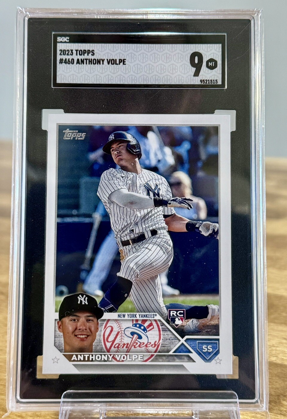 2023 Topps Anthony Volpe #460 Rookie SGC 9 MT New York Yankees Rookie ...