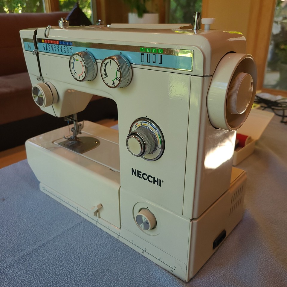 Necchi 535 FA Heavy Duty Portable Sewing Machine for Leather & Thick ...