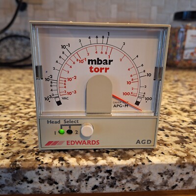 Edwards D39565000 101M Active Gauge Display AGD Mbar Torr Pirani Type ...