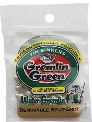 Water Gremlin Green Lead Free Removable Split Shot CHOOSE Size / Qty NO ...