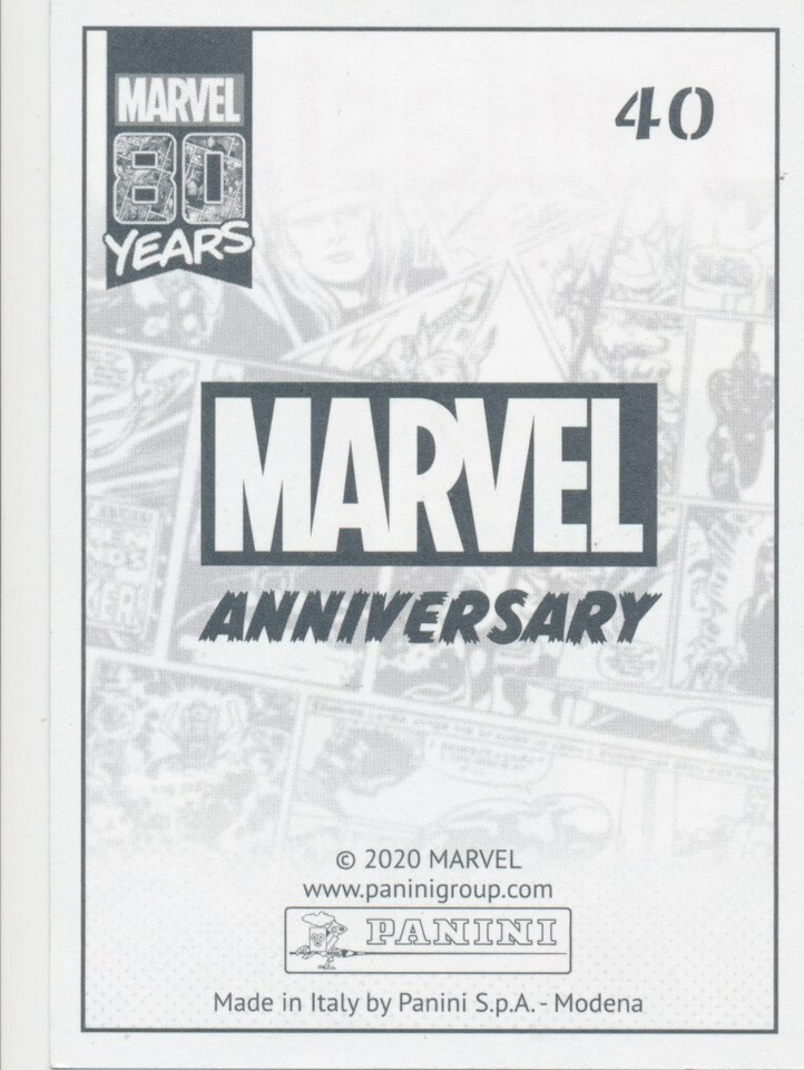 #40 FANTASTIC FOUR 1 Panini Marvel 80th Anniversary Sticker Collection ...