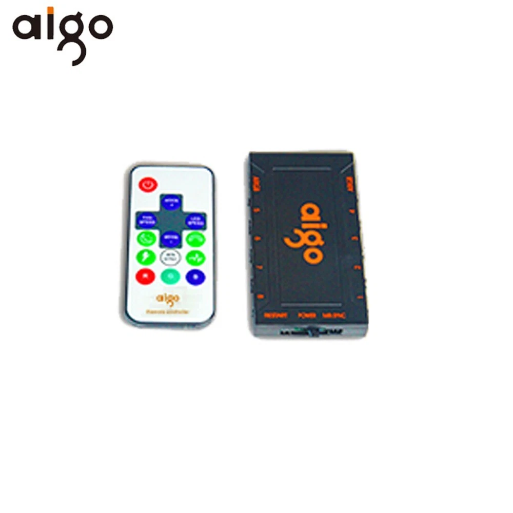 Aigo R12 Pro Hub Inteligente 5v Rgb Aura Sync Controle Remoto Pc Cooler ...