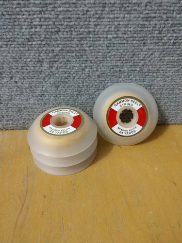 (4) Spools of 24 Yard Yellow Gammon Reel String | eBay