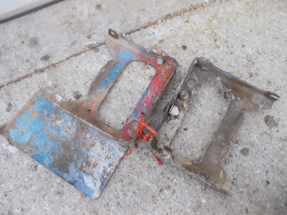 Ford 861 tractor gas tank front & rear set mounting mount brace bracket ...