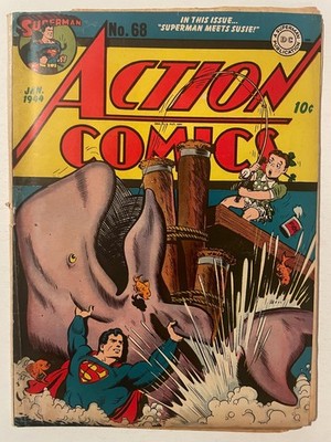 Action Comics 68 DC Comics Golden Age 1944 1.5 Fair/Good Superman | eBay
