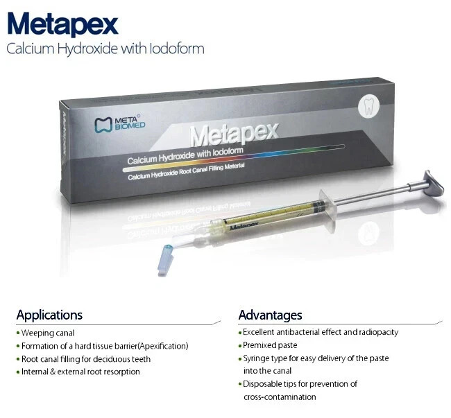 Meta Metapex Syringe Calcium Hydroxide Iodoform Temporary Root Canal 1 ...
