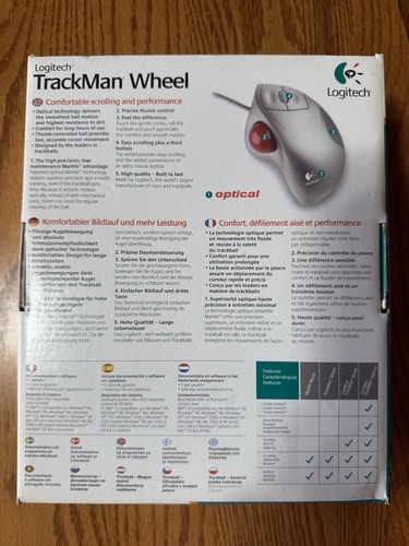 Logitech Trackball Mouse, New Unopened. NO RESERVE! - GAMING MOUSE. | eBay