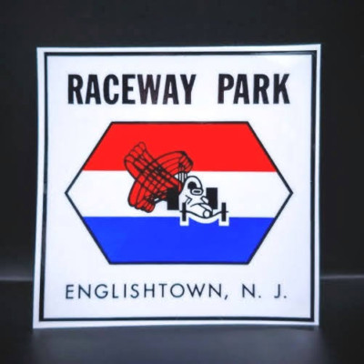 RACEWAY PARK Vintage Style DECAL, Vinyl car STICKER, racing, hot/rat ...