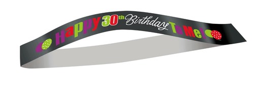 30th Birthday Sash Happy 30 Birthday To Me Decorations Favor Party ...