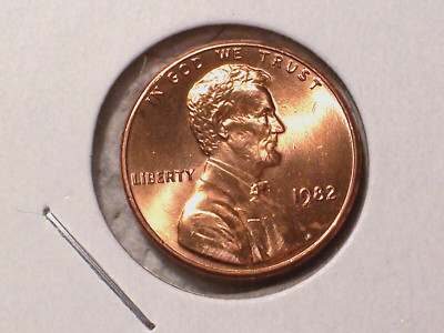 1982-P @ * Uncirculated* Small date "COPPER" Lincoln Penny {From roll ...