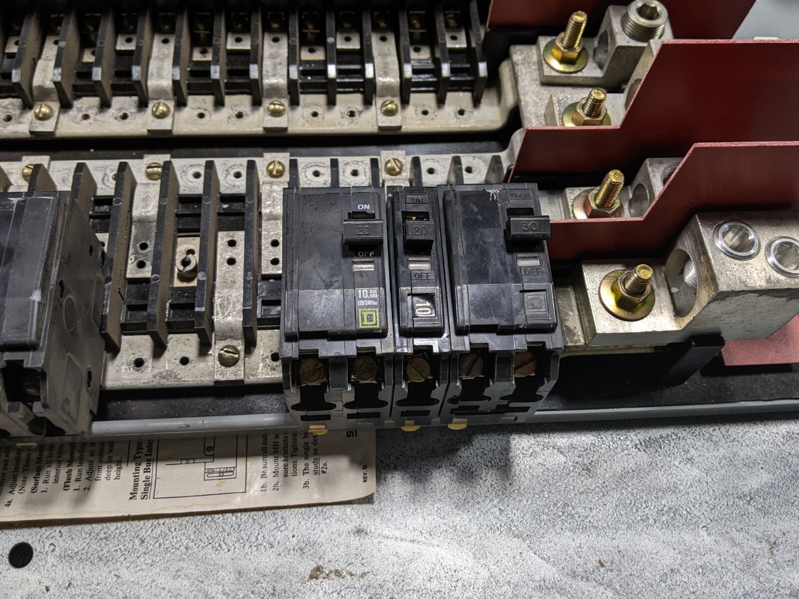 Square D NQOB Panelboard 400 AMP 120/208V 3 Phase 4W 42 Space Box MH53 ...