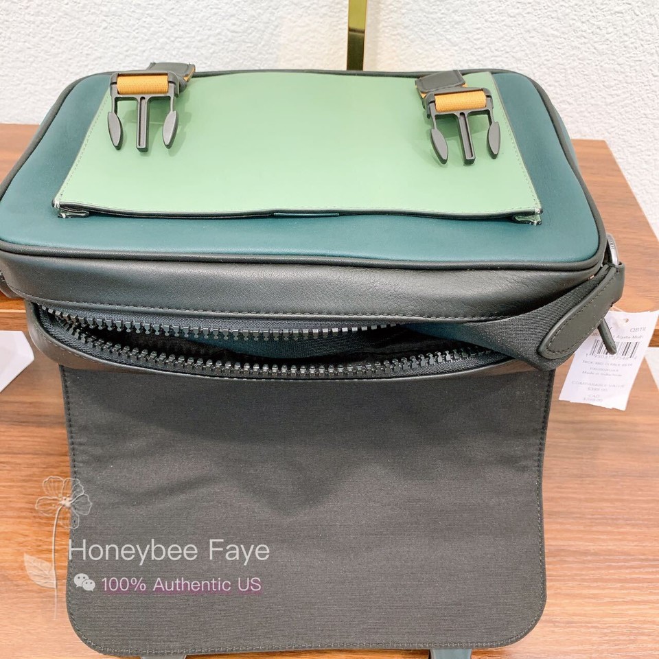 NWT Coach Track Crossbody In Colorblock Signature Canvas C6657 | eBay