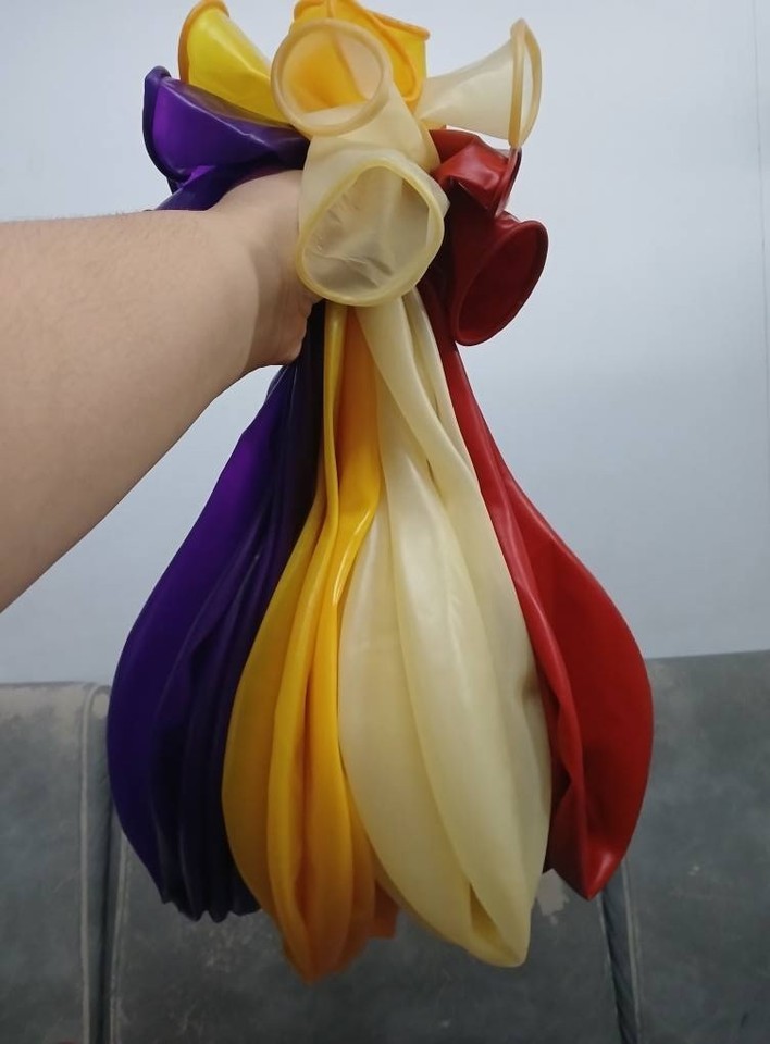 1x chinese long neck bulb 40 inch *mix crystal colors* big balloon ...