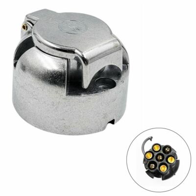 7Pins Aluminium Alloy 12N Towing Electric Trailer Caravan Car Plug ...