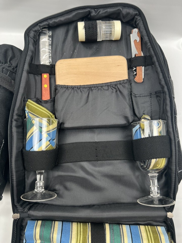 Picnic Time inc. Wine & Cheese Travel Picnic Backpack w/ Utensils ...