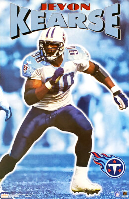 Jevon Kearse FREAK ACTION Tennessee Titans 1999 Vintage Starline 22x34 ...