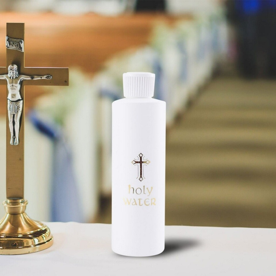 2PCS Church Holy Water Bottle Blessed Water Bottle Catholic Holy Water ...
