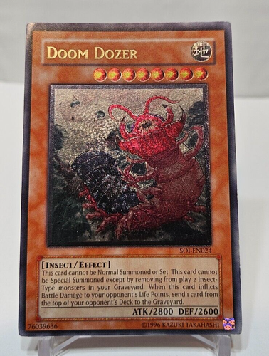 ULTIMATE Rare Doom Dozer SOI-EN024 Unlimited Yugioh 5250 | eBay