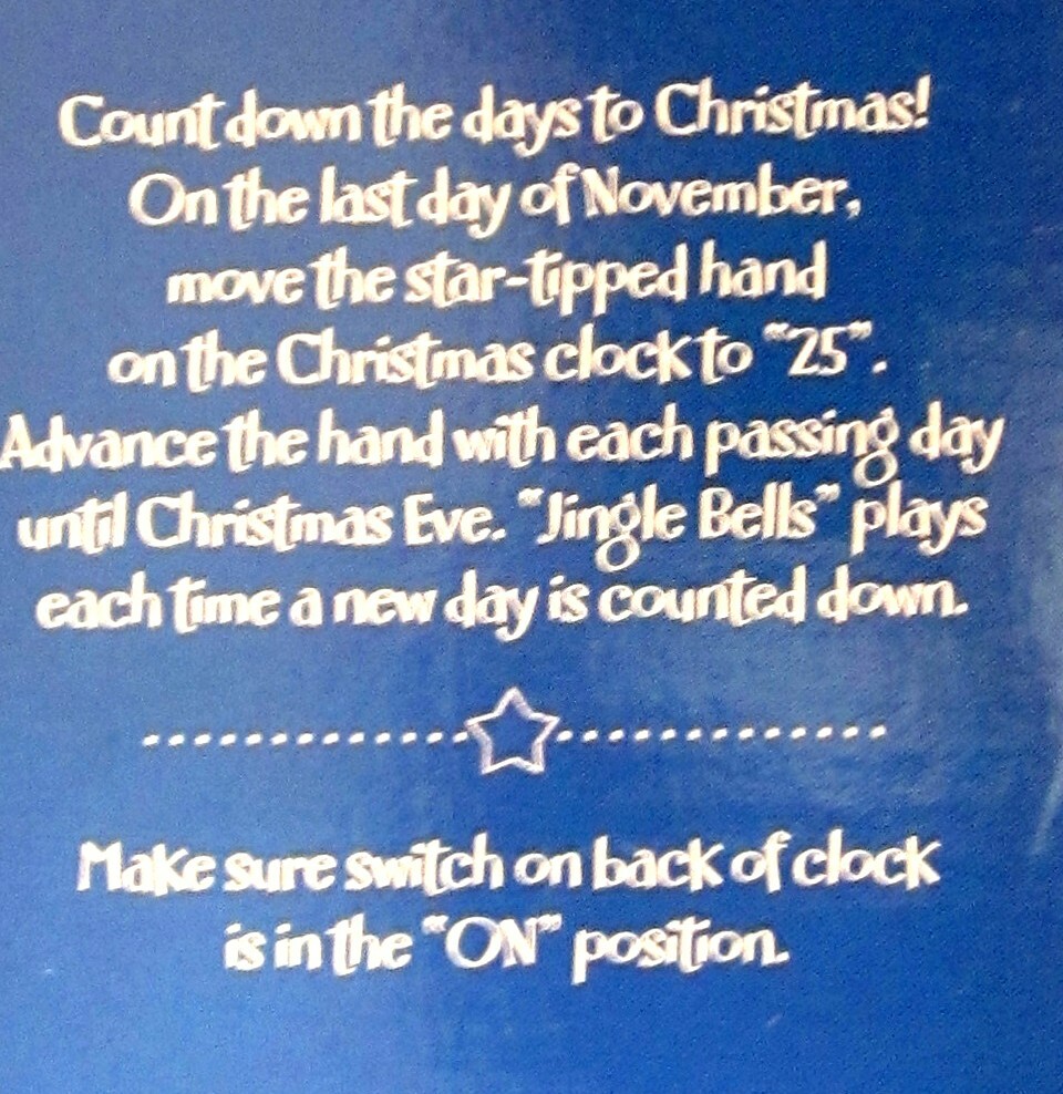 Hallmark Musical Countdown Christmas Calendar Snowman Jingle Bells for ...