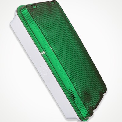 Outdoor Wall Light LED Green Bulkhead 10W IP65 Commercial Industrial ...