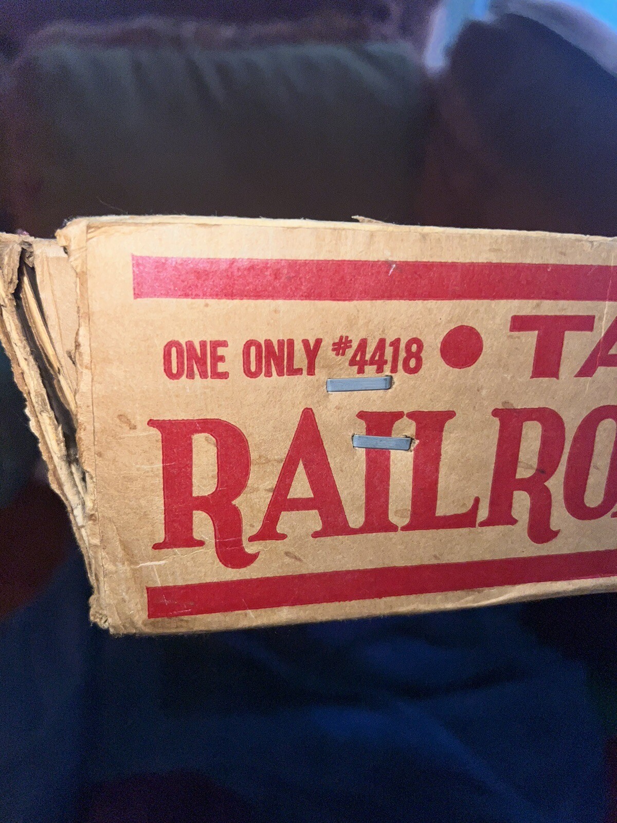 Vintage Marx Talking Railroad Set Box ONLY 1950’s good condition 24” x ...