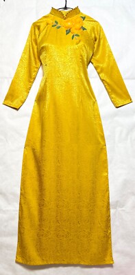 Ao Dai Viet Nam Lua Mem Ru Silk CC-026 Size M | eBay