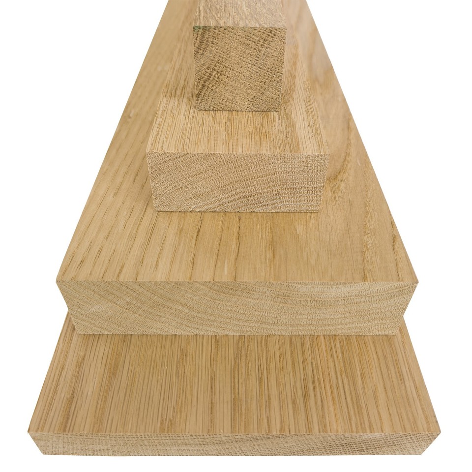 Solid Oak Planks. PAR Oak Boards. Hardwood Oak Kiln Dried Boards ...