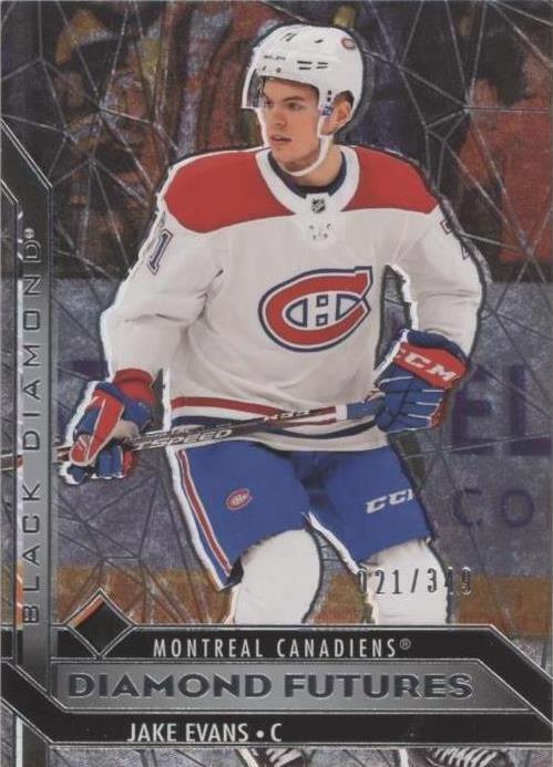 2020-21 Upper Deck Black Diamond - Black Diamond Futures Jake Evans # ...