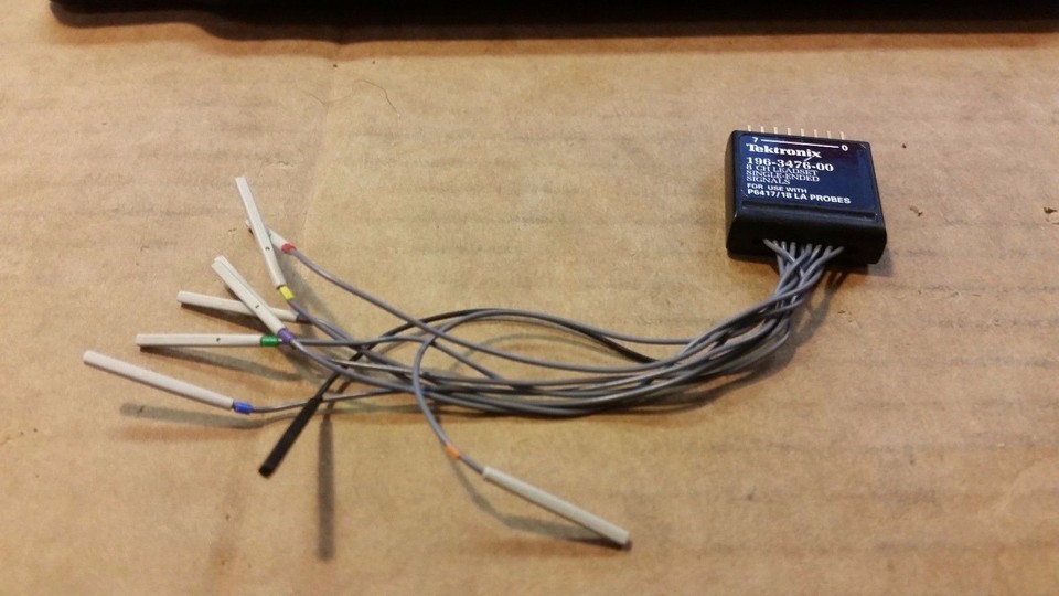 Tektronix 196-3476-00 8 Channel Leadset Single-Ended Signals P6418 ...