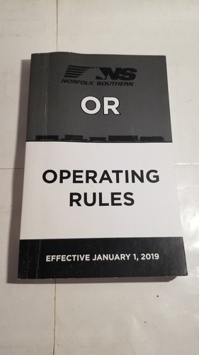 Norfolk Southern 2019 OR Operating Rules Book | eBay