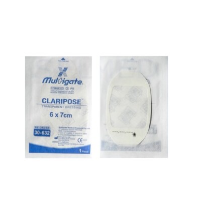 Multigate Claripose Transparent IV DRESSING 6cm X7cm (30-632) - 100/pk ...