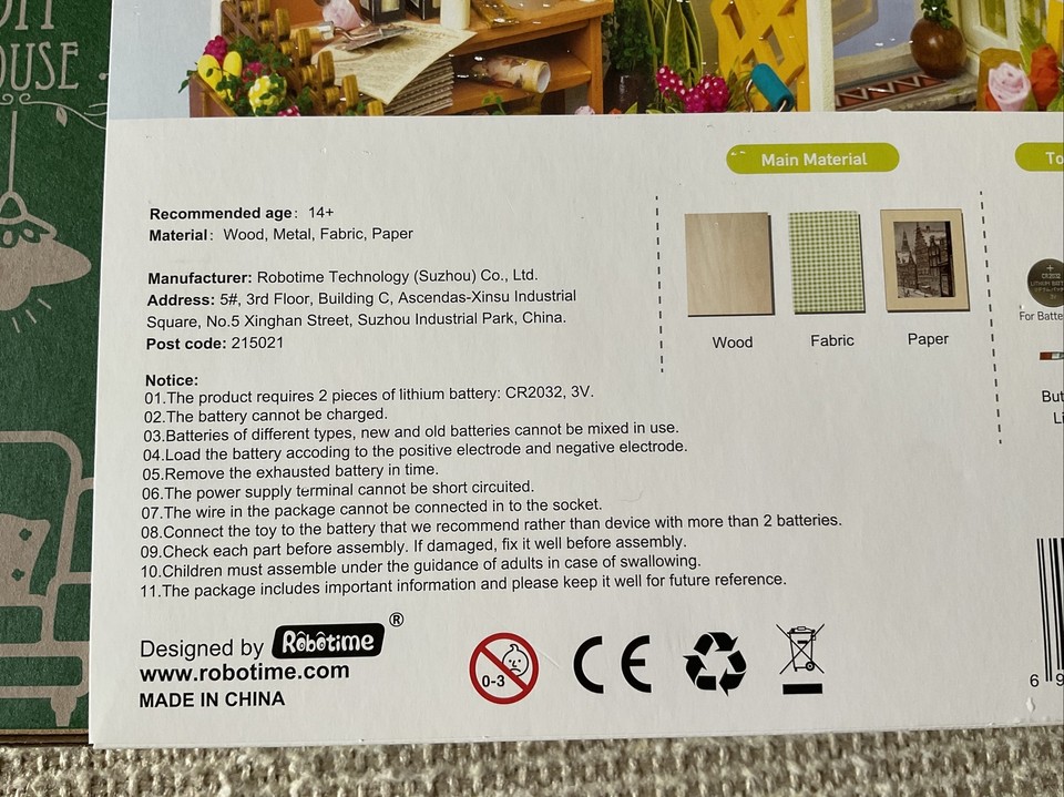 Rolife Wooden Miniature House Kit DIY Dollhouse Miller's Garden Room ...