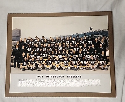 VINTAGE 1973 Pittsburgh Steelers Team Issued Color Poster Shrink ...