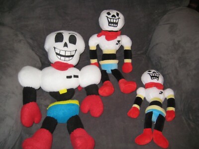 UNDERTALE LOT OF 3 RED PAPYRUS FANGAMER PLUSH 19" 15" 12" | eBay