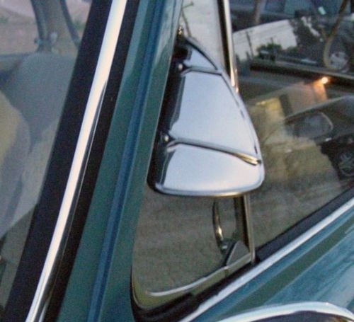 Polished Stainless Accessory Vent Wing Window Air Deflector Breeze ...