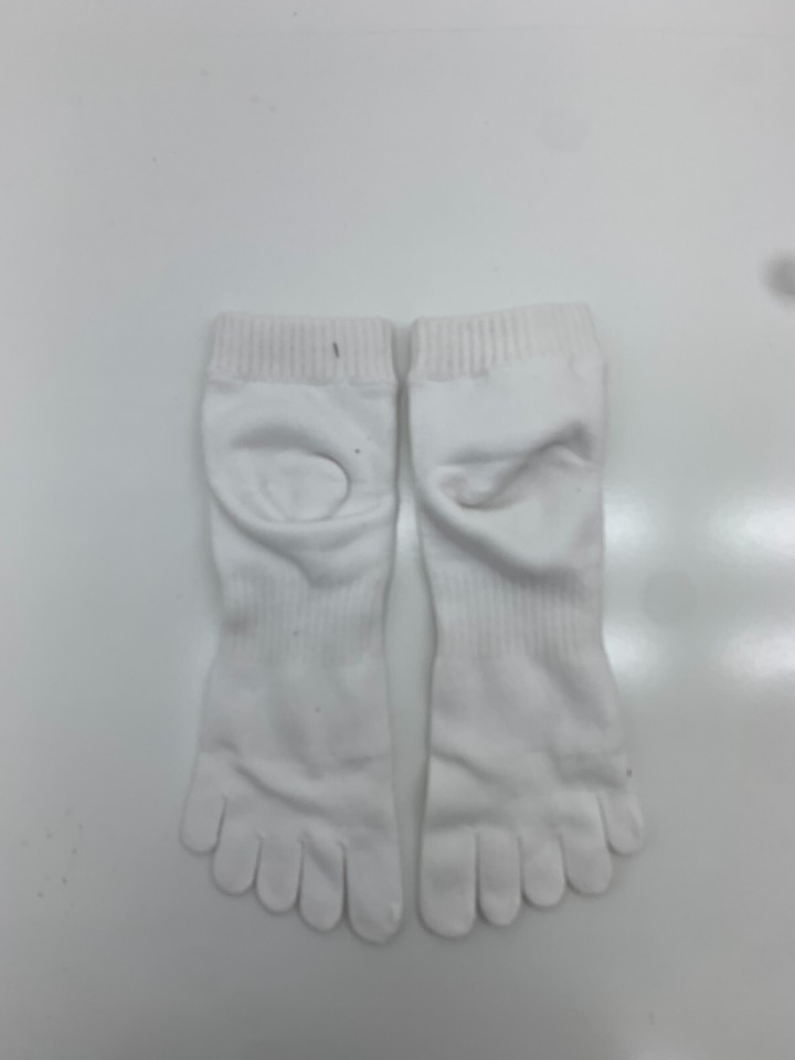 Unisex Adult White Ankle Toe Socks Size Large | eBay