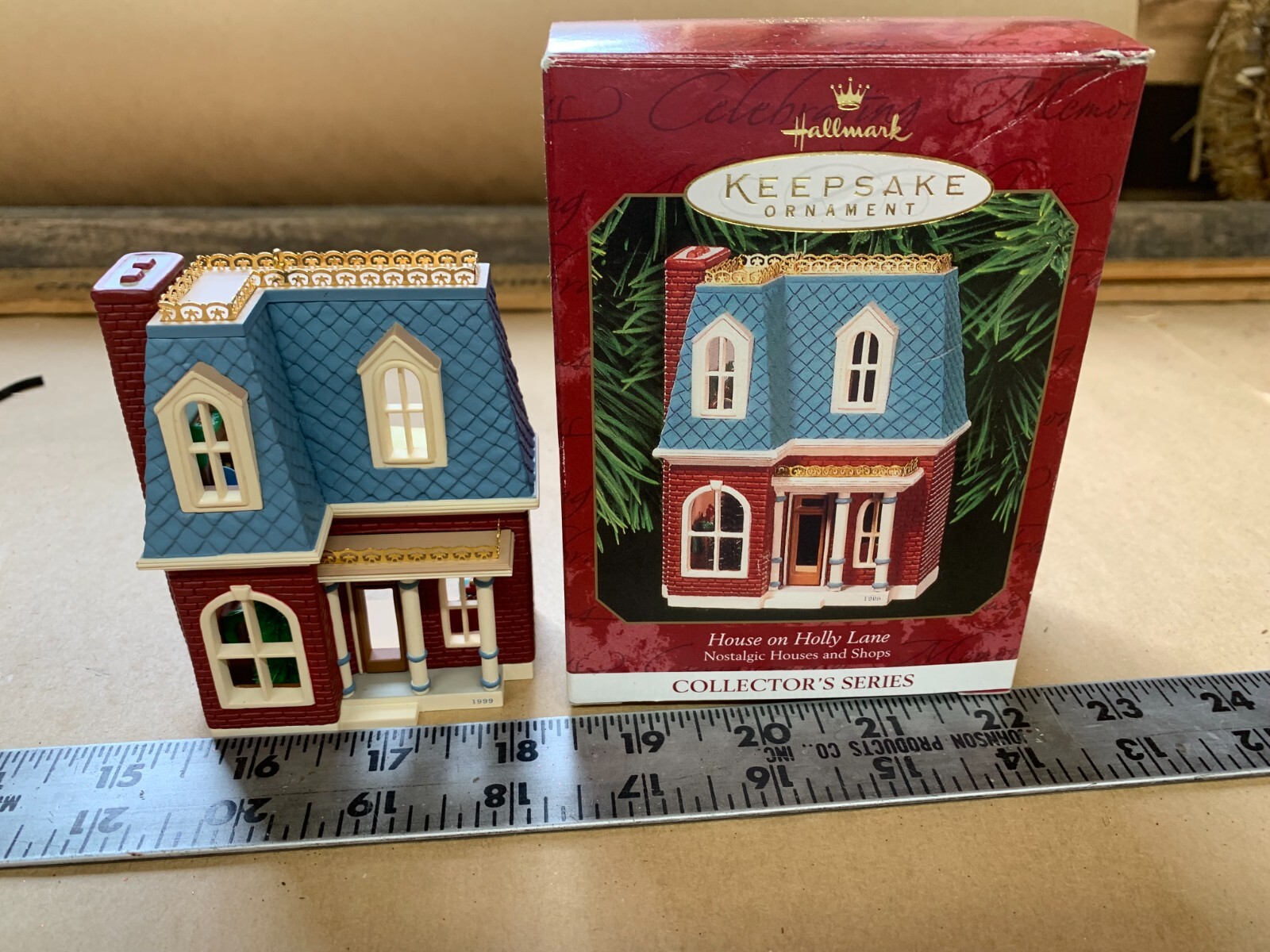 Hallmark 1999 House on Holly Lane Ornament ~ Nostalgic Houses & Shops ...