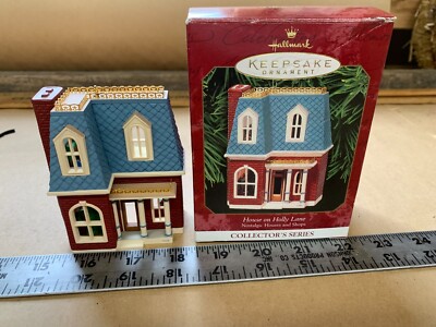Hallmark 1999 House on Holly Lane Ornament ~ Nostalgic Houses & Shops ...