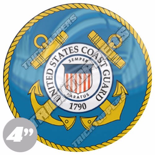 Premium 4" Custom Gloss Decal Sticker Car Truck SUV Window - USCG COAST ...