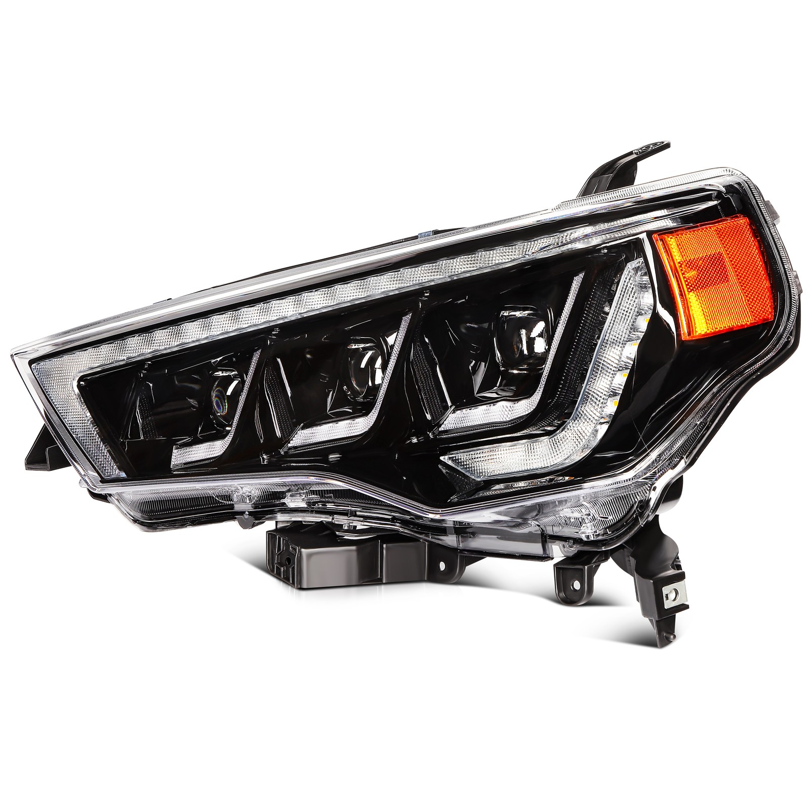 PAIR/2PCS Full LED DRL Projector Headlight W/ Bulbs For Toyota 4Runner ...