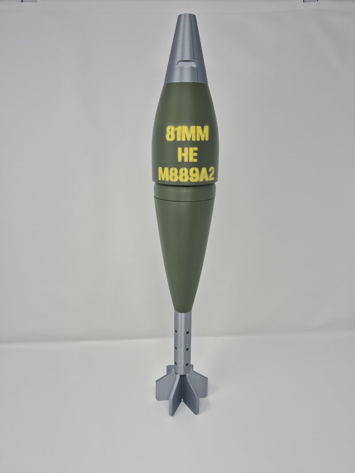 81MM Mortar M889A2 Replica Prop 3d Printed, Painted - Fake | eBay