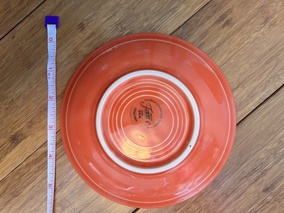 Fiestaware Persimmon 3 Piece Place Setting Fiesta Retired Orange Dish ...