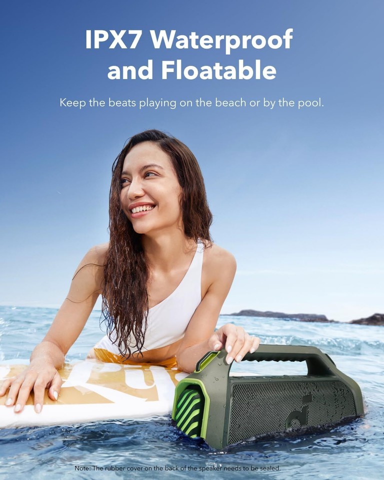 Soundcore Boom 2 Plus Outdoor Speaker 2+2 CH Stereo BassUp 2.0 Power ...