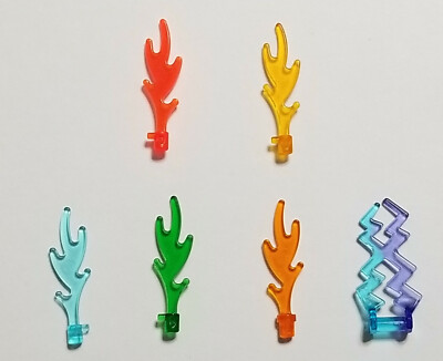 LEGO Flame: You Pick! Orange, Green, Blue, Purple. Perfect for MOC ...