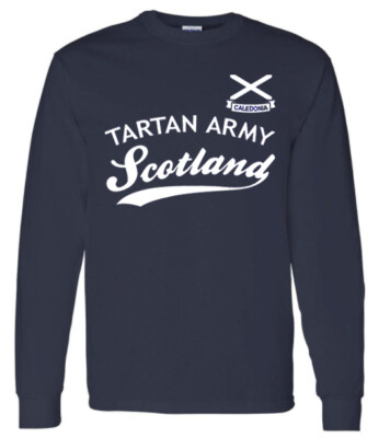 New Scotland Tartan Army L/S Football Fitba T-shirt Robertson Snodgrass ...