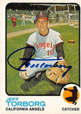 Jeff Torborg autographed baseball card (California Angels) 1973 Topps ...