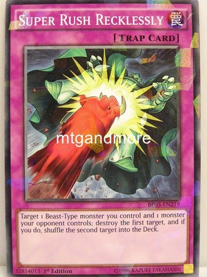 Yu-Gi-Oh - 1x Super Rush Recklessly - Shatterfoil Rare - BP03 - Monster ...