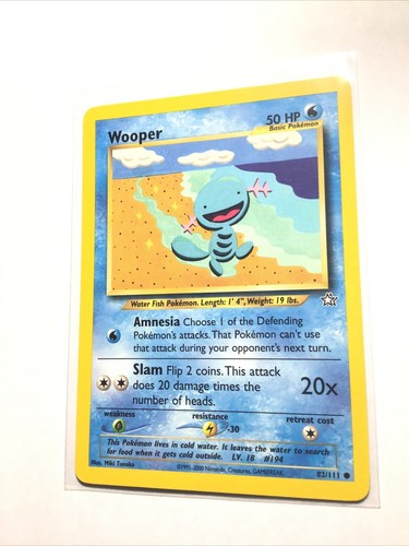 WOOPER - 82/111 - Neo Genesis - Pokemon Card - LP | eBay
