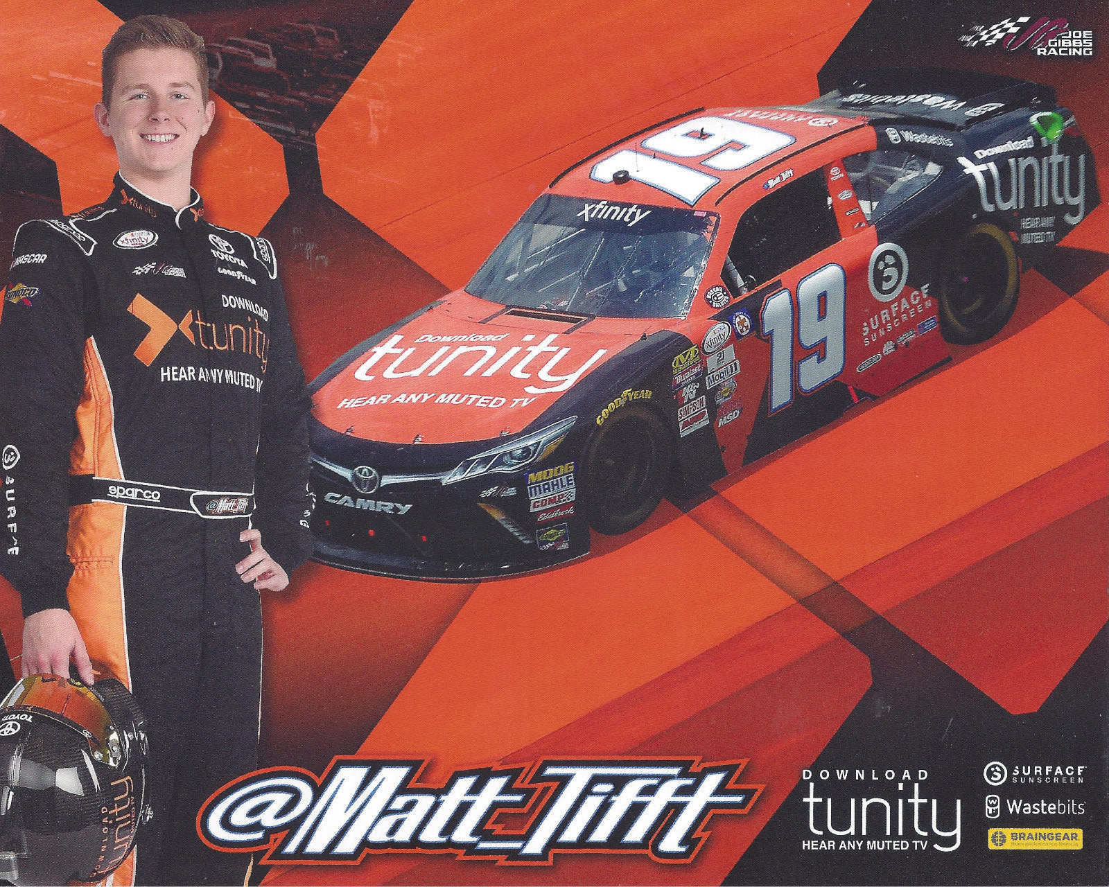 2017 MATT TIFFT "TUNITY 2ND VERSION " #19 NASCAR XFINITY SERIES ...