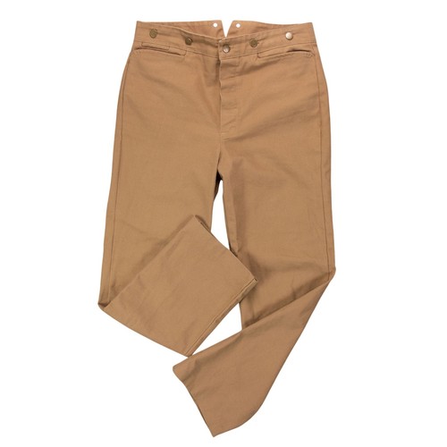 Scully Pants Mens 34x30 Brown Duck Canvas V Notch Buckle Back Western ...